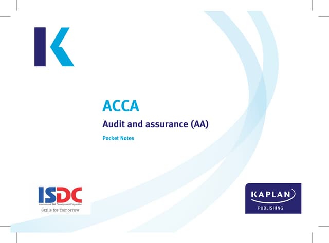 Acca Kaplan Isdc Aa F8 Pocket Notes Pdf Pdf