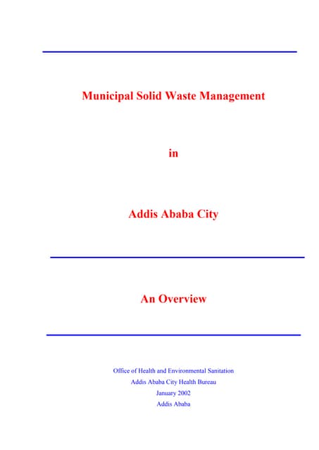 Integrated Municipal Solid Waste Management System (IMSWMS) | PDF