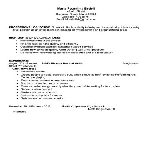 Corbin Resume | DOCX