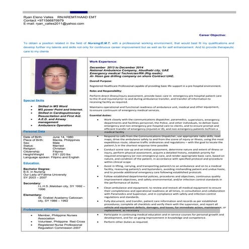 Ryan valles 2014 CV | DOC