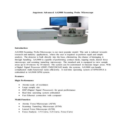 Aa3000 scanning probe microscope | DOCX