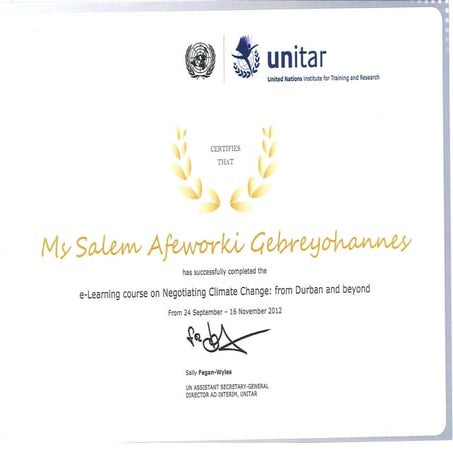 Unitar Course Pdf