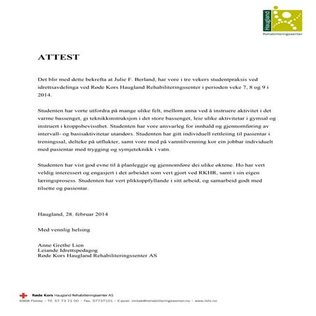 Attest Julie F. Berland | PDF