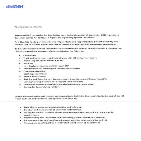 Recomendation letter AMGEN May2015 | PDF