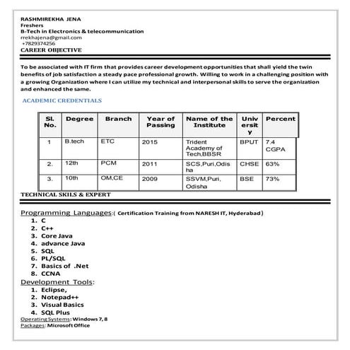rashmi1 | DOCX | Programming Languages | Computing