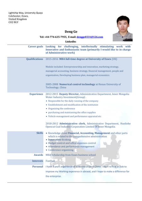 Curriculum vitae- Sreekumar K S | PDF | Logistics | Business