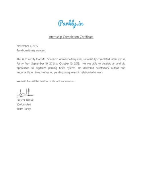 tcs experience letter | PDF