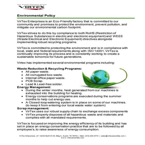 Environmental Policy Rev 1.1 | DOCX