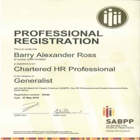 Professional Registration SABPP | PDF
