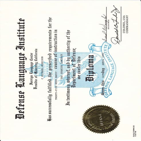 Diploma - Spanish Linguist | PDF