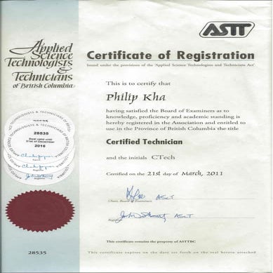 ASTTBC Certification | PDF