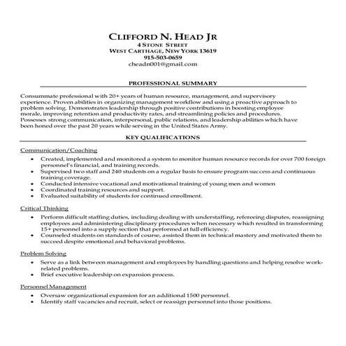 Deb's New Resume | DOCX