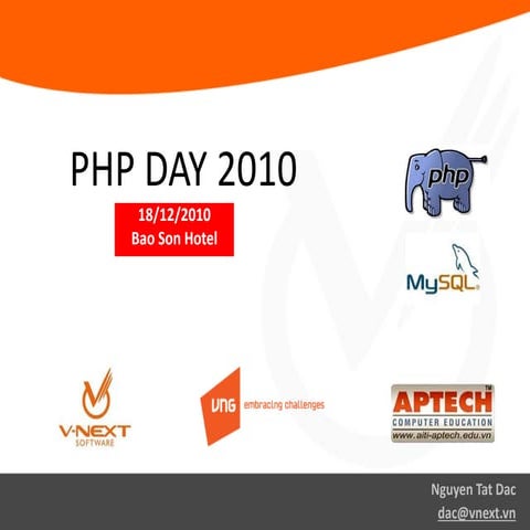 PHP DAY 2010 | PPTX