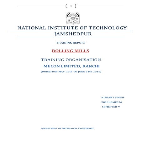 NATIONAL INSTITUTE OF TECHNOLOGY1 | DOCX