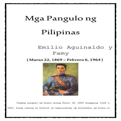 Mga Pangulo ng Pilipinas | DOCX