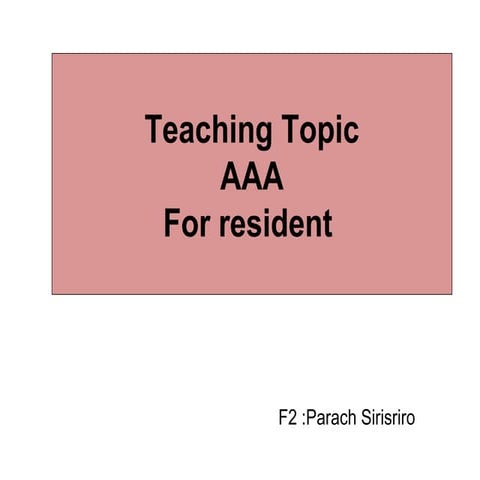 AAA | PPT