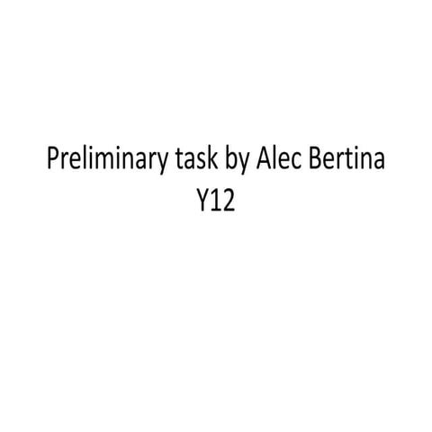 Preliminary task | PPTX | Desktop Publishing | Computer Software and Applications