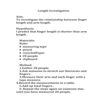 Measurement investigations | DOCX