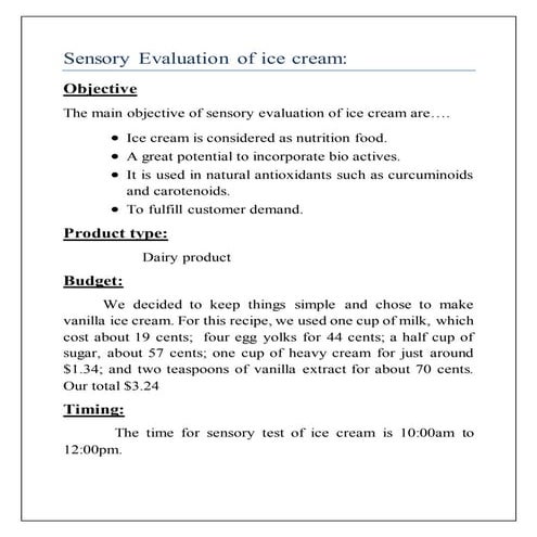 food sensory evaluation performa | PDF