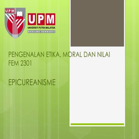 EPICUREANISME | PPTX