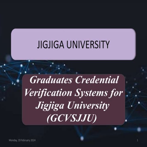 JJU graduate credential verfiaction sytem | PPT
