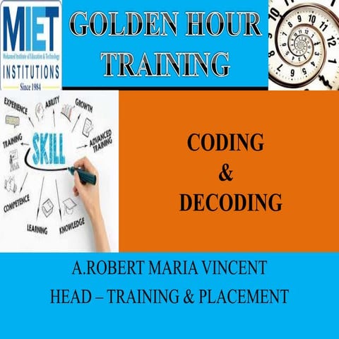 Aaaarise roby jobs miet placement final coding & decoding rmv2020 3 ...