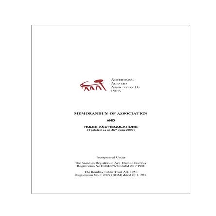 memorandum rules and regulations for add agencies | PDF