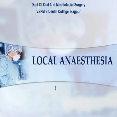 Local anesthesia | PPT