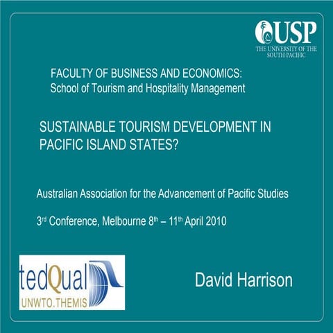 Sustainable Tourism in the Pacific? | PPT