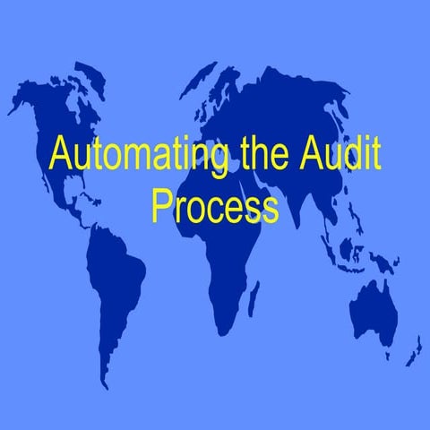 Automating The Audit Function Presentation | PPT