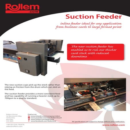 2015-10 Rollem Suction feeder | PDF