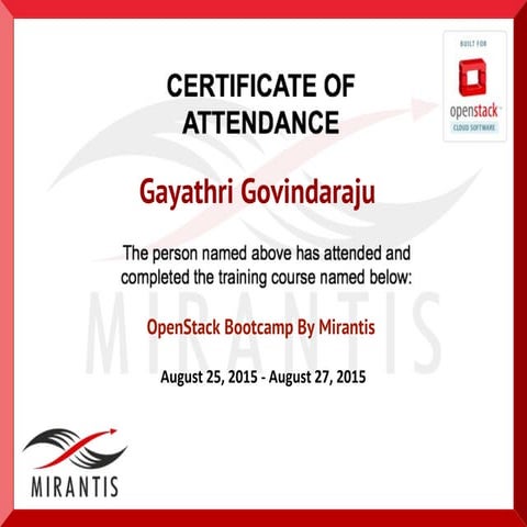 Gayathri Certificate