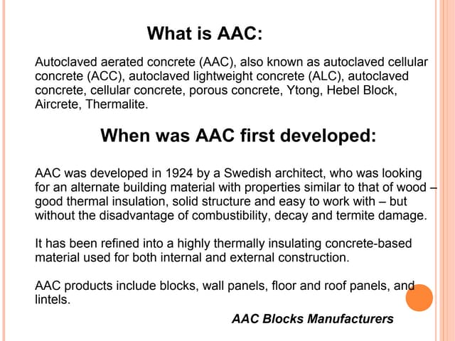 AAC Installation Guidelines | PDF