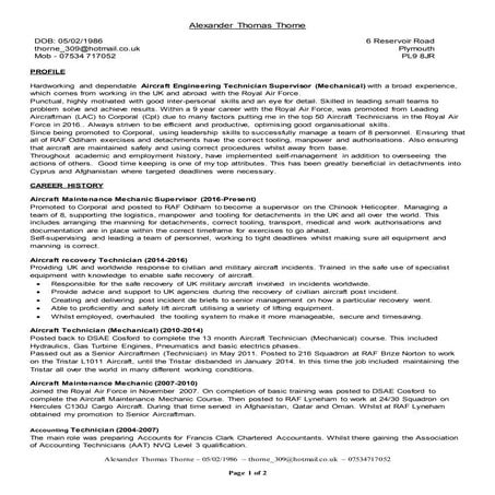 Alexander Thorne CV - Jan 2017 | DOCX