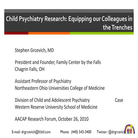 A A C A P Research Forum 2010 Grcevich | PPT | Brain and Nervous System ...