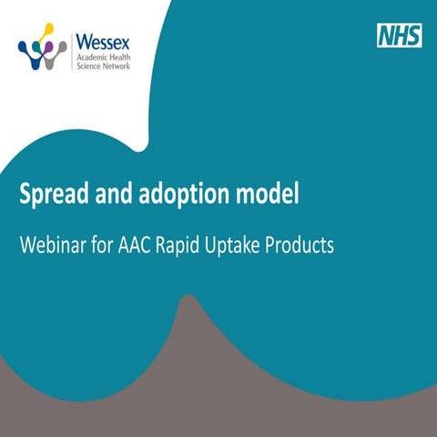Wessex AHSN Spread and adoption model webex | PPT