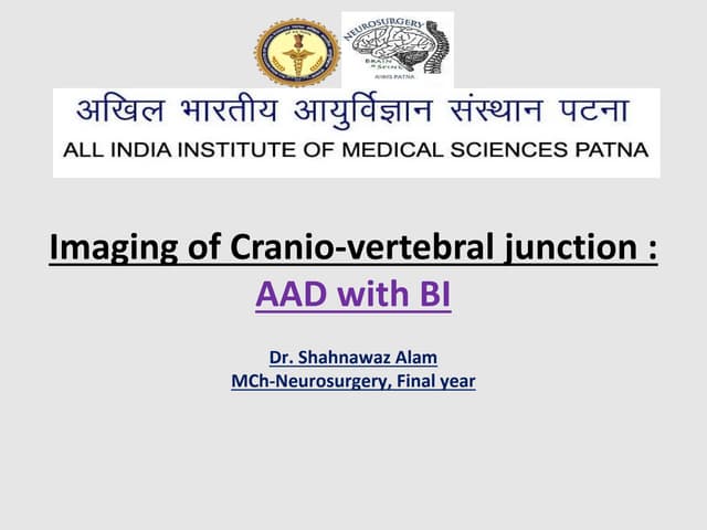 CRANIO-VERTEBRAL JUNCTION (CVJ) LINES-ANGLES | PPTX