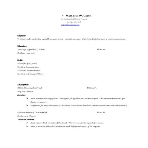 Matthew's Resume | PDF