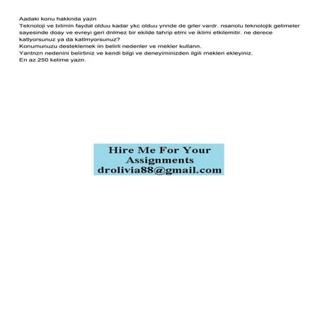 Aadaki konu hakknda yazn Teknoloji ve bilimin faydal olduu .pdf