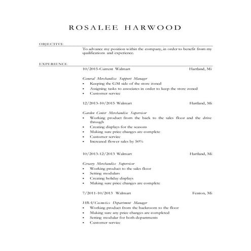 Bob's revised resume' | DOC