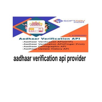 Aadhaar verification api provider | PPT
