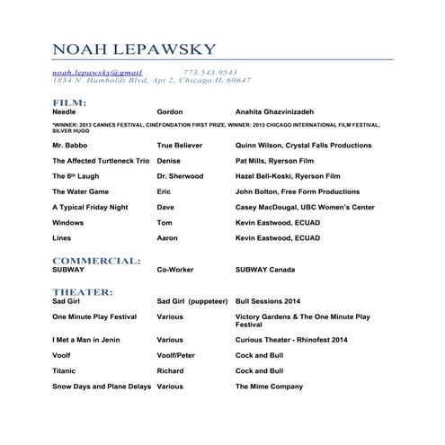 Resume01-14-15 | PDF