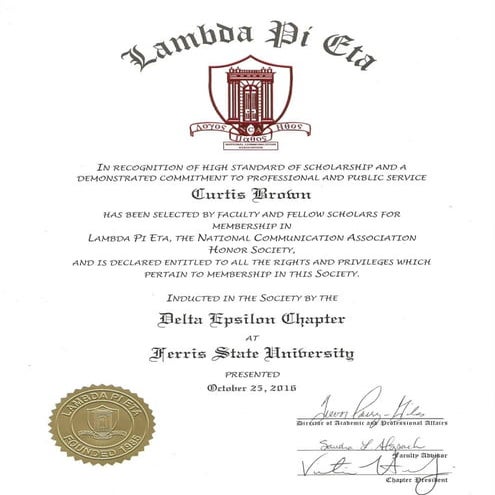 Lambda Pi Eta - Curtis Brown | PDF