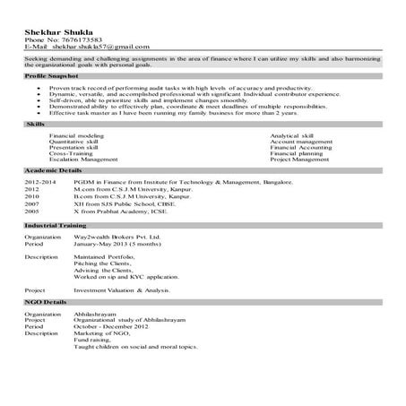 Shekhar Resume GOM | DOCX
