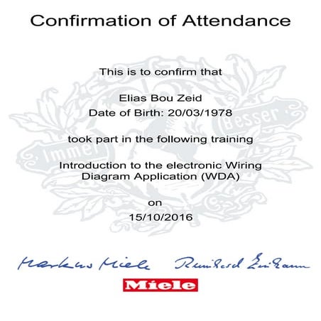 MieleGenerateCert WDA | PDF