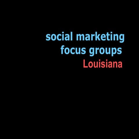 Aa Female Focus Group Ppt 2009 | PPT