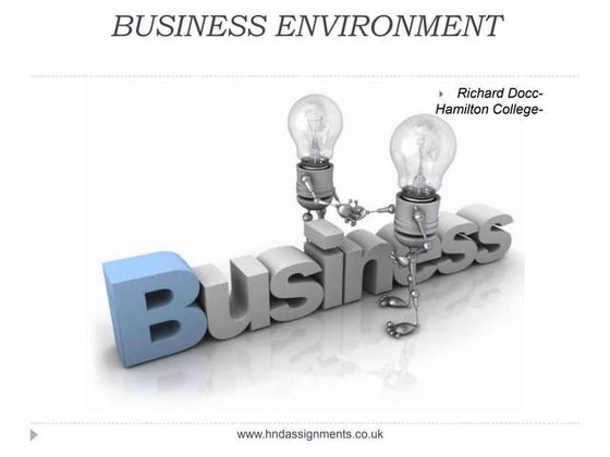 ITFT - Intro to business environment | PPT
