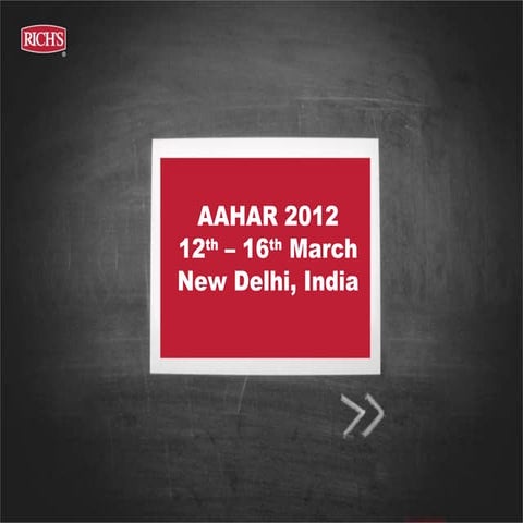 Rich Graviss at Aahar 2012 | PPT
