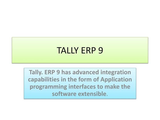How to Trace the Culprit behind Modification or Deletion of Vouchers in Tally ERP 9? | PDF