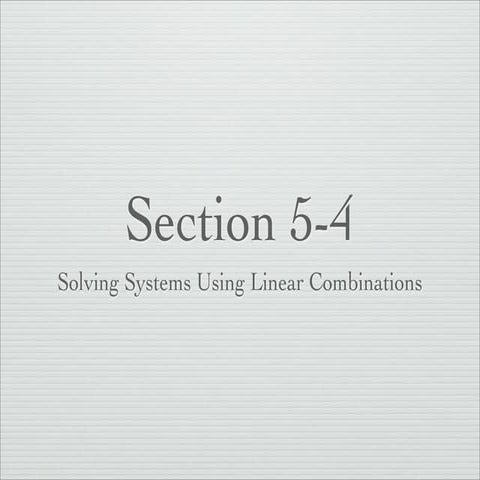 AA Section 5-4 | PPT